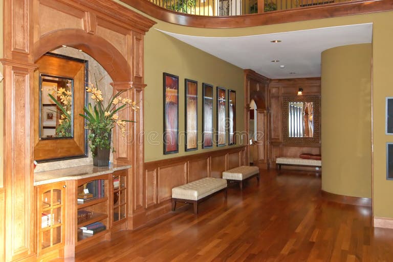 Interior of Luxury Home No.2 Stock Photo - Image of hardwood, white ...