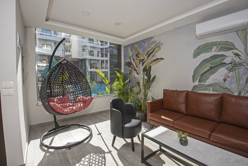 Interior of a Luxury Hotel Lobby Reception Area Stock Image - Image of ...