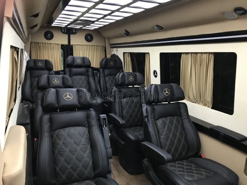 Interior of a Luxury Mercedes-Benz VIP Coach Editorial Stock Image ...