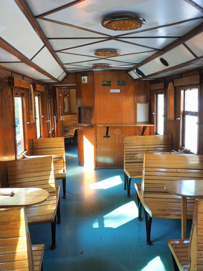 Interior of Luxury Old Train Carriage Stock Image - Image of historical ...