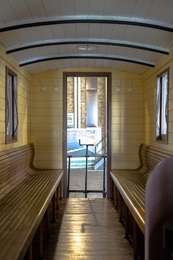 Interior of Luxury Old Train Carriage Stock Photo - Image of indoors ...