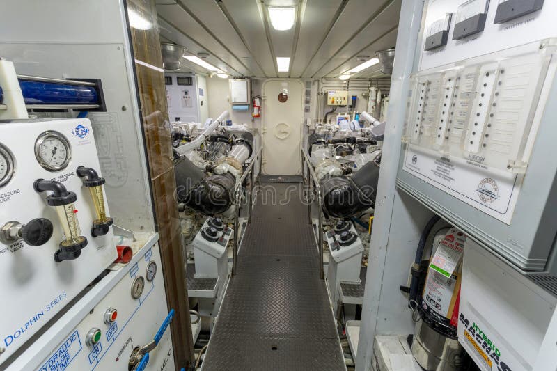 Luxury Yacht Diesel Engine Room Stock Photos - Free & Royalty-Free ...