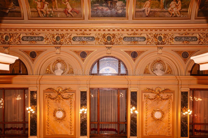 Interior of Lviv National Opera. Foyer Editorial Photo - Image of ...