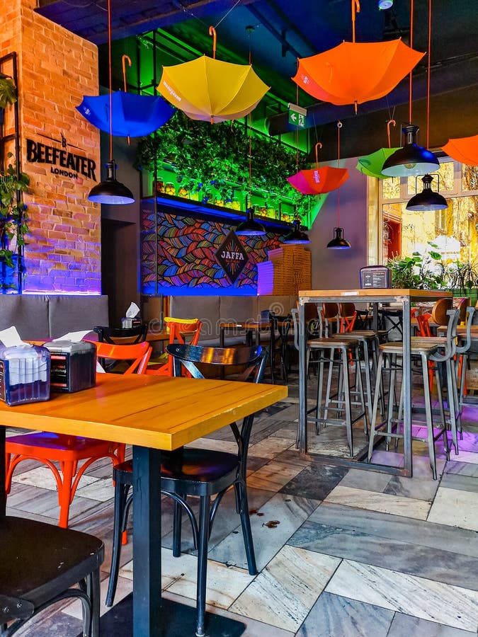 Hall of the restaurant stock photo. Image of public, flat - 86425378