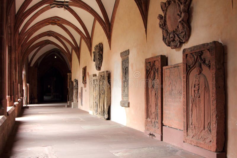 Interior of Mainz Cathedral Stock Image - Image of architecture ...