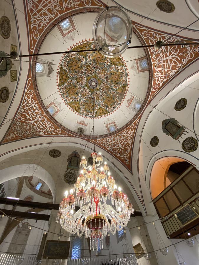 Interior of Manavgat Mosque, Turkey. Editorial Image - Image of mosque ...