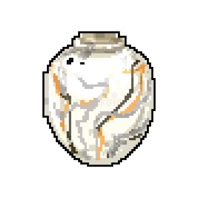 Interior Marble Vase Game Pixel Art Vector Illustration Stock Vector ...