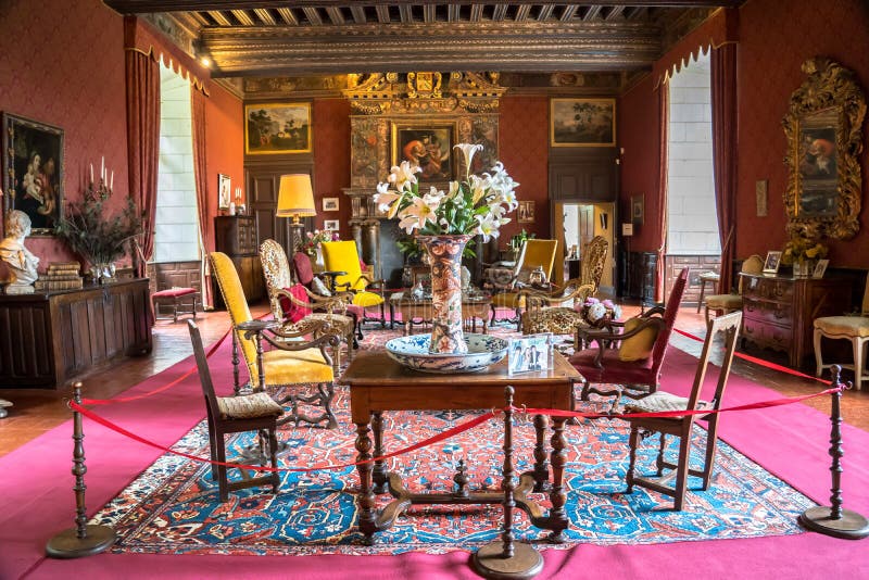 Interior of a Medieval Castle Stock Image - Image of garden, medieval ...