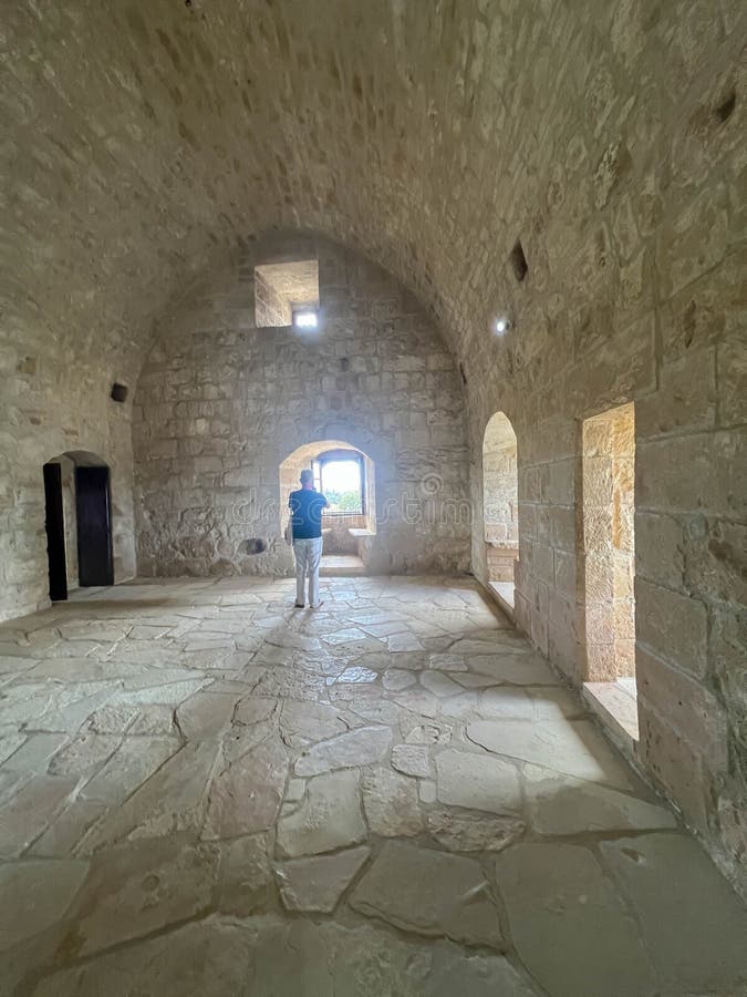 The Interior of the Medieval Kolossi Castle with a Window and Stone ...
