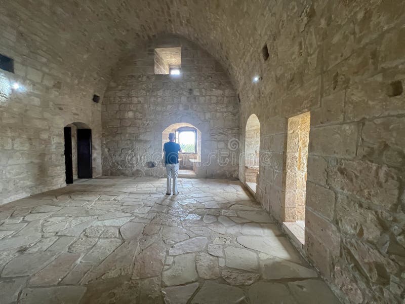 The Interior of the Medieval Kolossi Castle with a Window and Stone ...