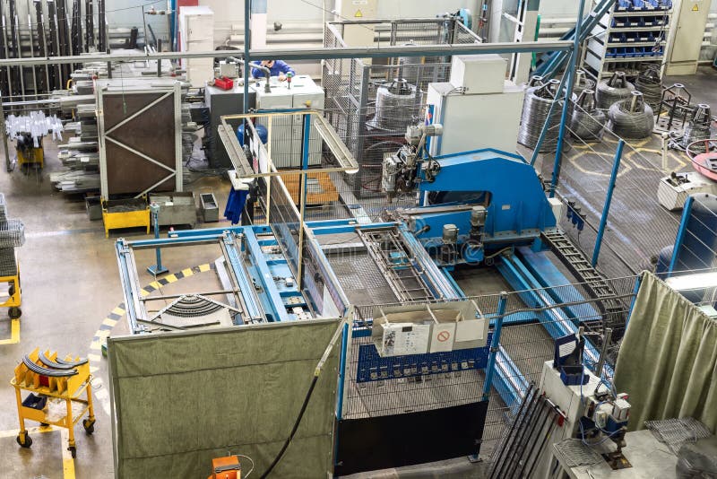 The Interior of the Metalworking Shop. Modern Industrial Enterprise ...