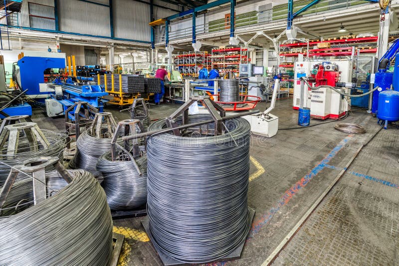 The Interior of the Metalworking Shop. Modern Industrial Enterprise ...