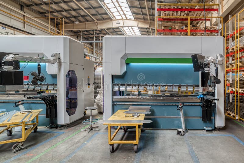 The Interior of the Metalworking Shop. Modern Industrial Enterprise ...