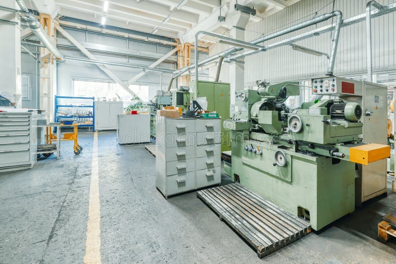 The Interior of the Metalworking Shop. Modern Industrial Enterprise ...