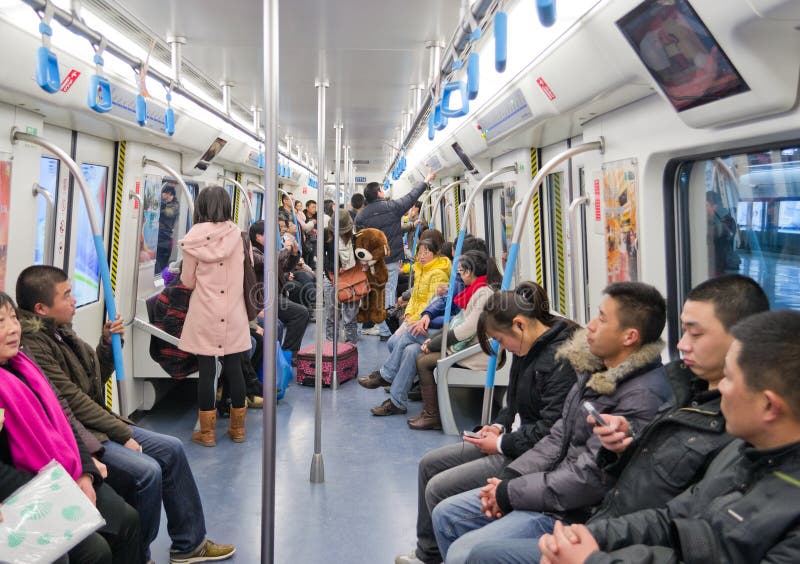 Interior of metro editorial stock photo. Image of underground - 18878178