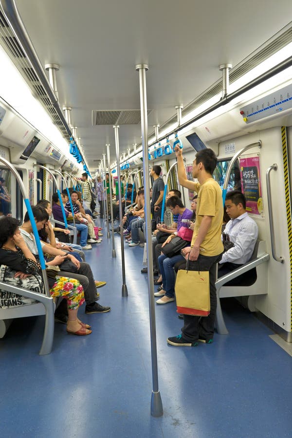 Interior of metro editorial photography. Image of people - 20585182