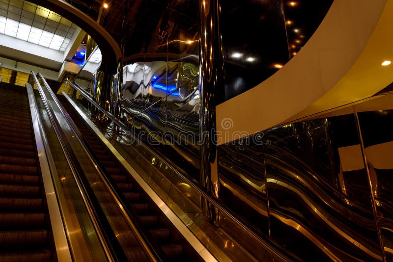 Interior Metro Modern Reflection Lights Stock Image - Image of glare ...