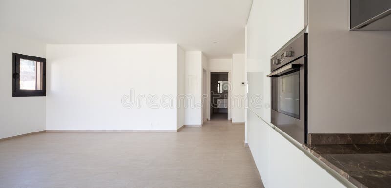 Interior of Modern Apartment, Nobody Inside, Empty Space Stock Image ...