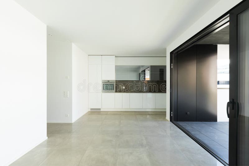 Interior of Modern Apartment, Nobody Inside, Empty Space Stock Photo ...