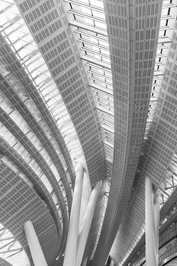 Interior of Modern Architecture Stock Photo - Image of diminishing ...