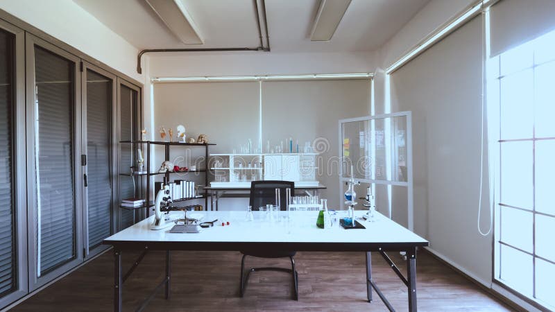 Interior of a Modern Biological Laboratory. the Room Intended for ...