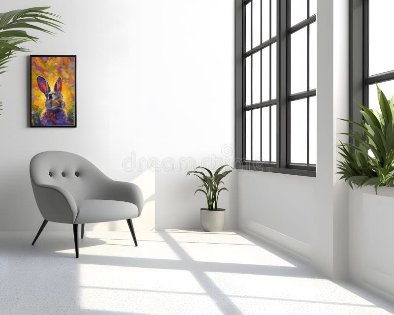 The Interior is Modern, Bright and Airy. Contemporary Design, Natural ...