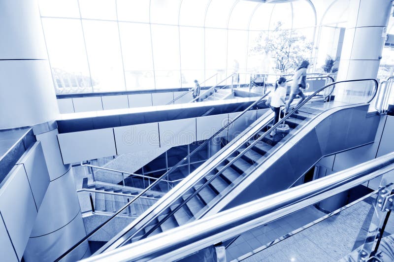 Interior of Modern Building Stock Photo - Image of panorama, hallway ...