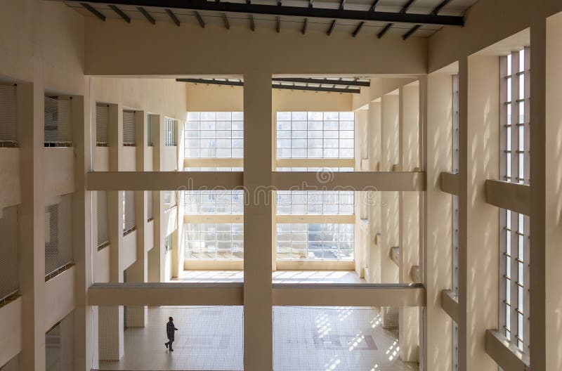 Interior of Modern Building and Glass Windows View. Architectural ...