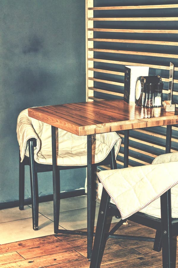 Interior, Indoor, Modern, Table, Chair, Menu, Cafe, Restaurant, Stock ...