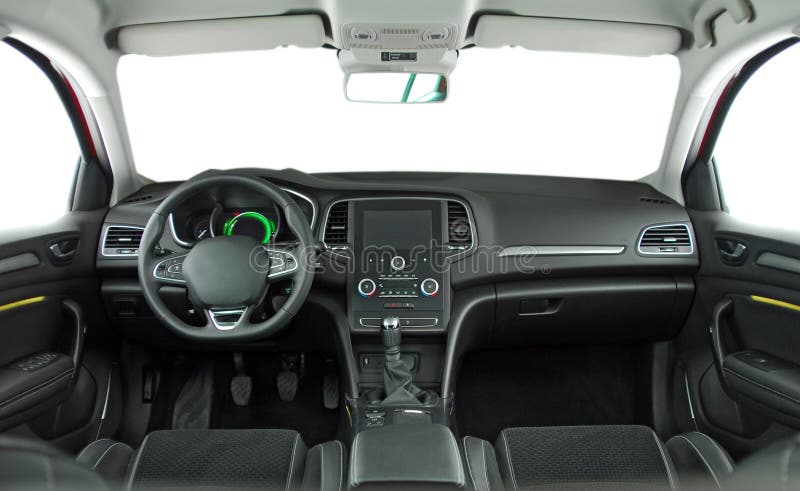 Interior of a Modern Car. Dashboard of a Modern Car. Stock Image ...