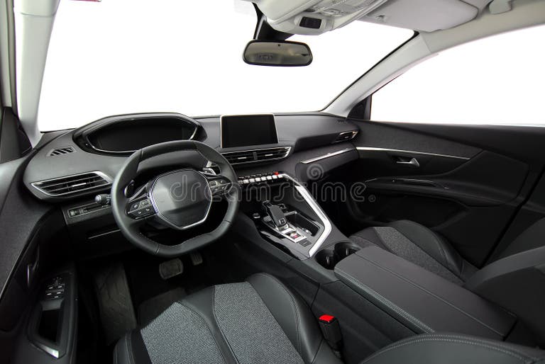 Interior of a modern car stock photo. Image of front - 201820102