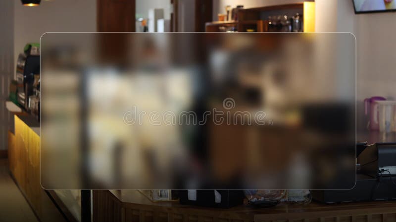 Interior of a Modern Coffee Shop with a Blurry Copyspace Stock Image ...