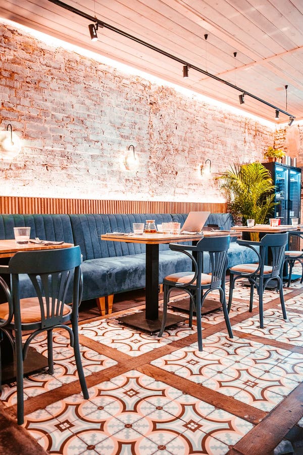 Interior of a Modern Cozy French Restaurant Stock Photo - Image of ...