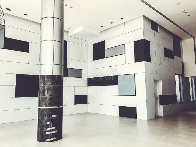 Interior of Modern Entrance Hall in Modern Office Building Stock Photo ...