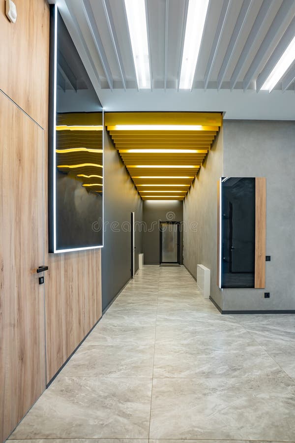 Interior of Modern Entrance Hall in Modern Office Building Stock Image ...