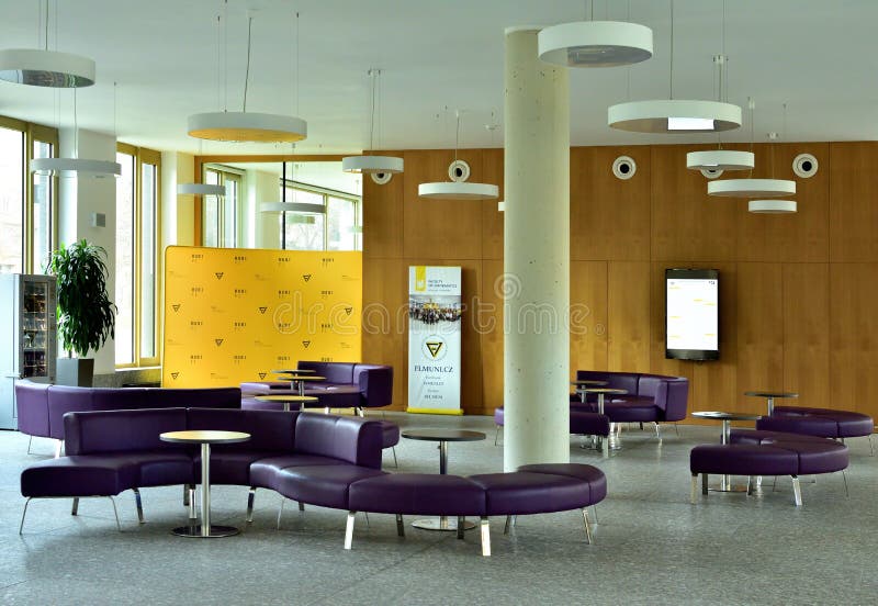 Interior of the Modern Faculty of Informatics, Masaryk University in ...