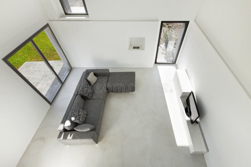 Interior of a modern house stock image. Image of cement - 50171405