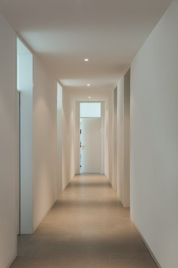 Interior of a Modern House, Corridor Stock Photo - Image of indoor ...