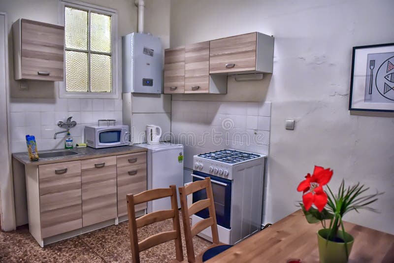 Interior of a Modern Kitchen Editorial Stock Photo - Image of chair ...