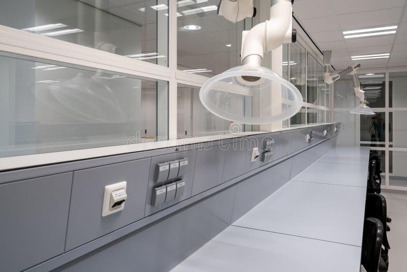 Interior of a Modern Laboratory Intended for Teaching Editorial Stock ...