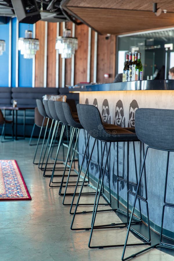 Interior of Modern Loft-style Bar Stock Photo - Image of floor, room ...