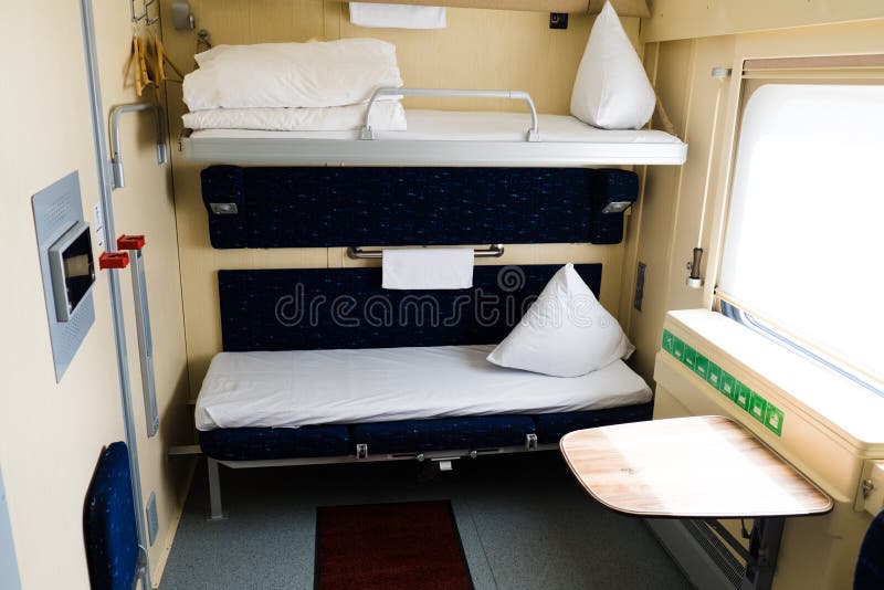 Interior of a Modern Long-distance Train Stock Photo - Image of ...