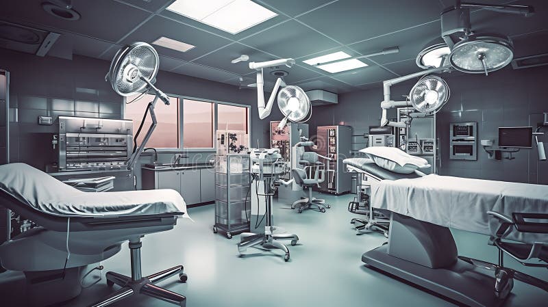 Interior of Modern a Modern Hospital Operating Room. Created with ...