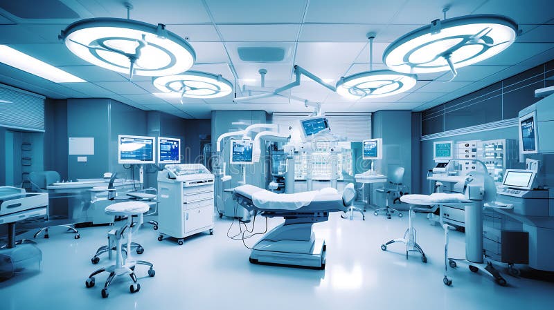 Interior of Modern a Modern Hospital Operating Room. Created with ...