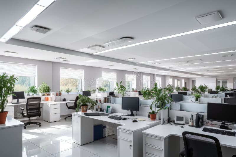 Interior of a Modern Office Building with Sleek Design and State-of-the ...