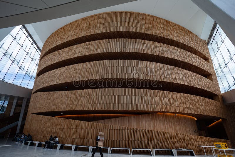 Interior of the Modern Oslo Opera House in Norway Editorial Image ...