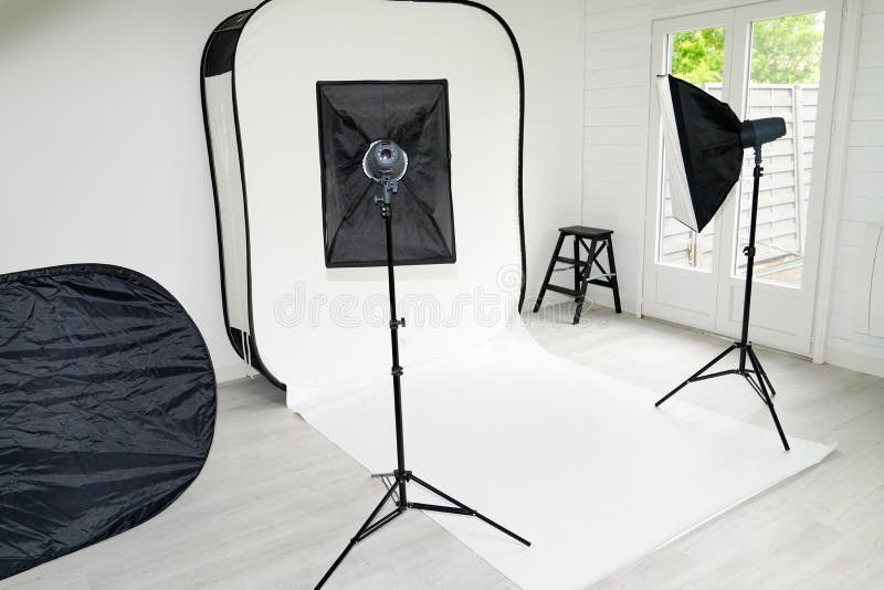 Modern Photo Studio Setup for Object Room with Professional Equipment ...
