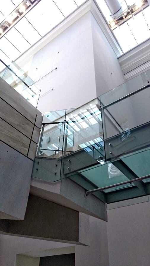 Interior Modern Public stock photo. Image of glass, architecture ...