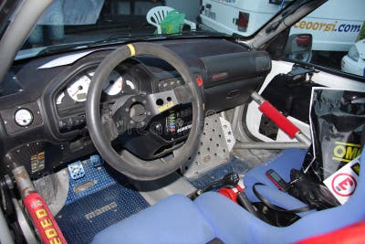 The Interior of a Modern Rally Car Editorial Stock Image - Image of ...