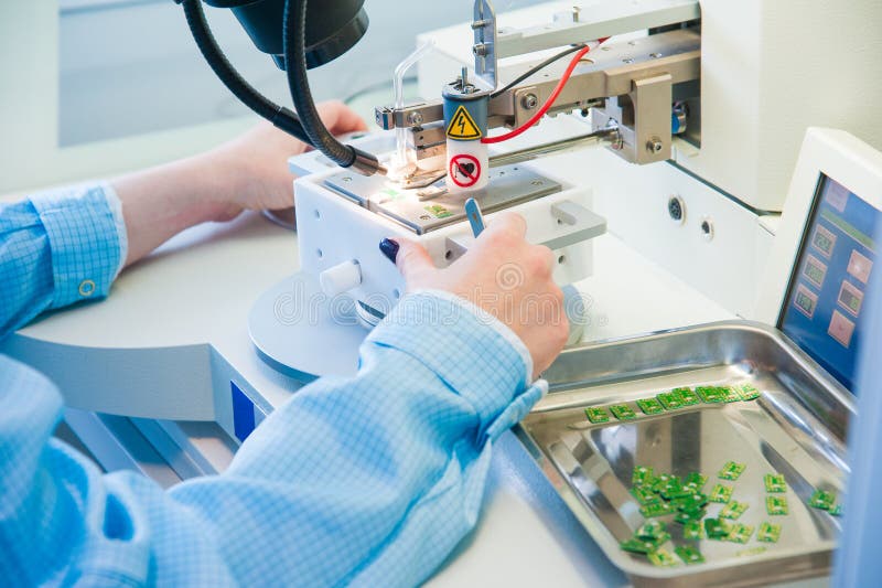 Interior of Modern Research Laboratory Stock Photo - Image of ...